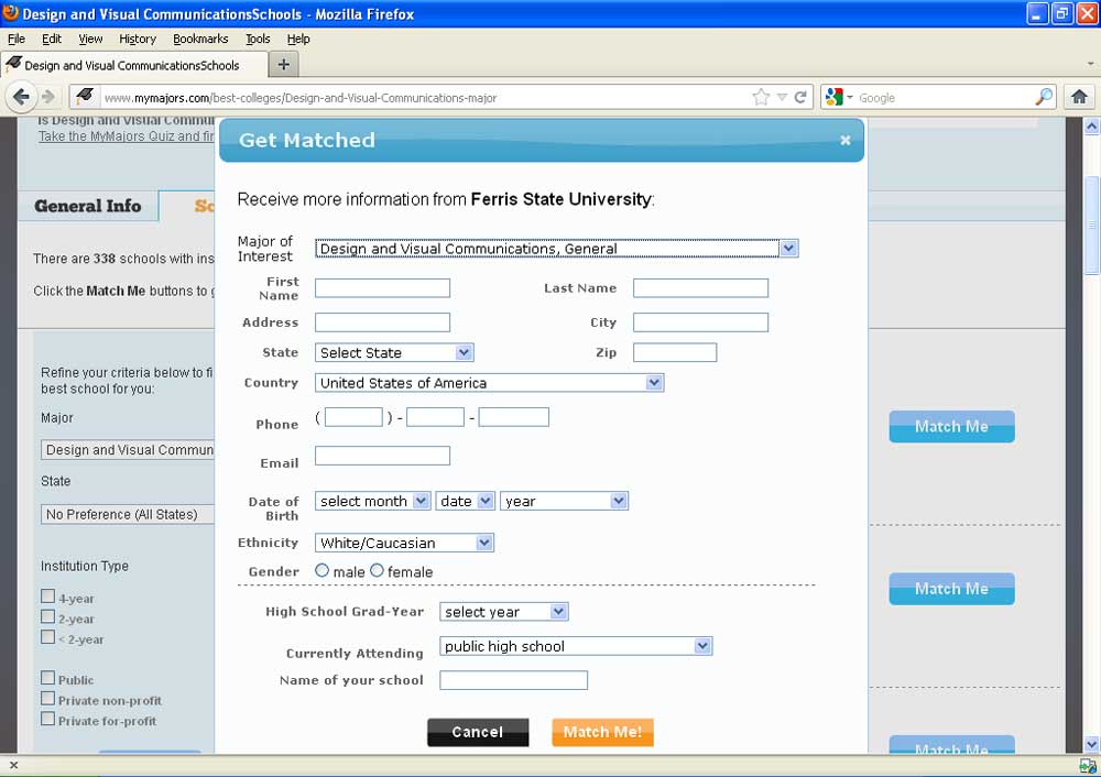 MyMajors.com Enhancements - MyMajors Blog